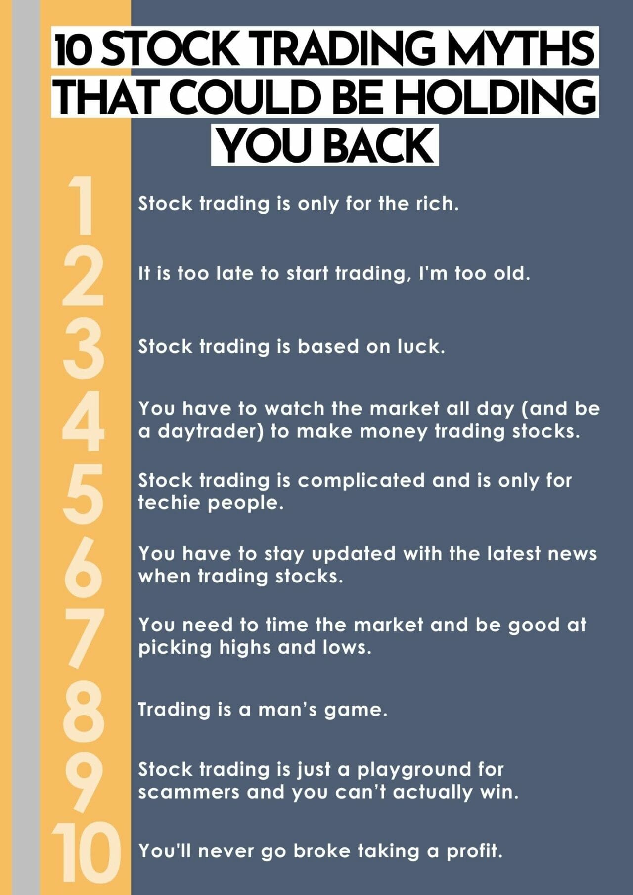 10 Stock Trading Myths That Could Be Holding You Back